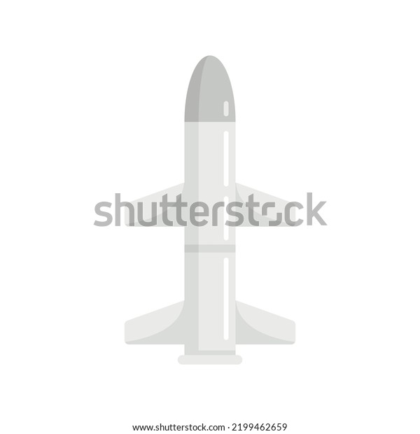 Missile Broken Icon Flat Illustration Missile Stock Vector (Royalty ...