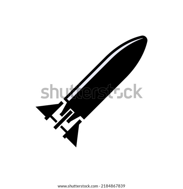 Missile Icon Weapon Symbol Applied Design: เวกเตอร์สต็อก (ปลอดค่า ...