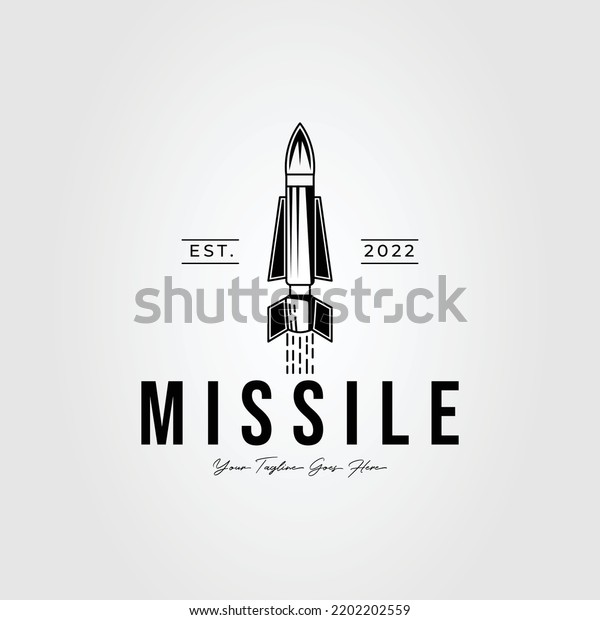 Missile Weapon Rocket Launcher Logo Vector Stock Vector (Royalty Free ...