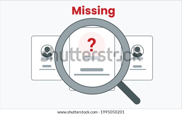 Missing Person Who User Find User Stock Vector (Royalty Free ...