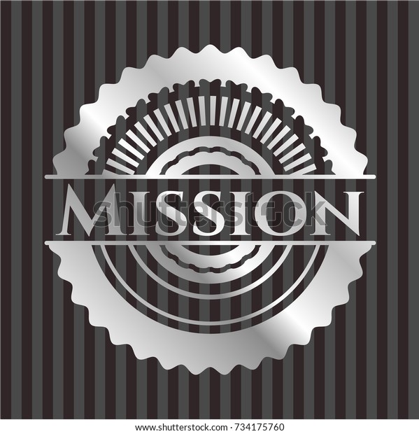 Mission Silver Badge Emblem Stock Vector (Royalty Free) 734175760 ...