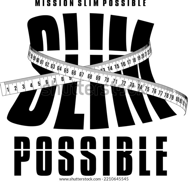 Mission Slim Possible Clipart Vector Illustration Stock Vector (Royalty ...