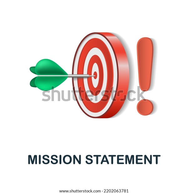 Mission Statement Icon 3d Illustration Business Stock Vector (Royalty ...