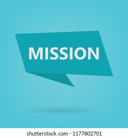 Mission Word On Sticker Vector Illustration Stock Vector (Royalty Free ...