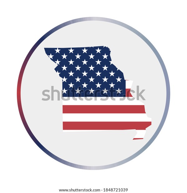 Missouri Icon Shape Us State Missouri Stock Vector (Royalty Free ...