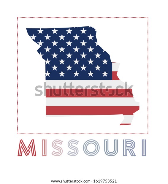 Missouri Logo Map Missouri Us State Stock Vector (Royalty Free) 1619753521