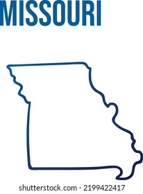 2,353 Missouri State Outline Images, Stock Photos & Vectors | Shutterstock