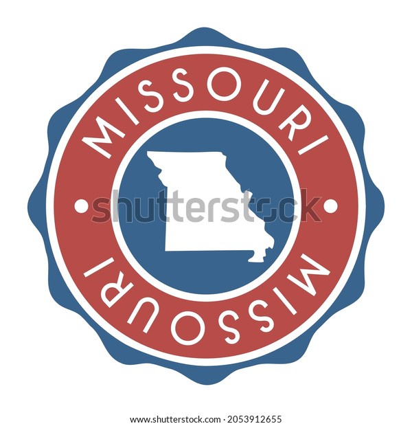 Missouri Usa Badge Map Vector Seal Stock Vector (Royalty Free ...