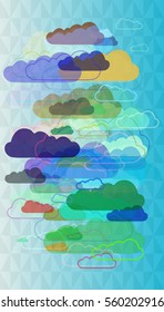 Mist Template Texture Stock Vector (Royalty Free) 560202916