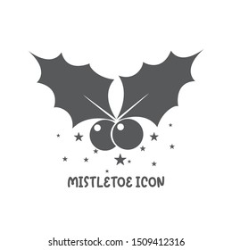 Mistletoe Icon Simple Silhouette Flat Style Stock Vector (Royalty Free ...