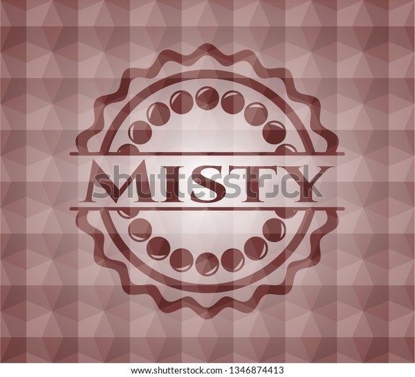 Misty Red Seamless Emblem Geometric Pattern Stock Vector (Royalty Free ...