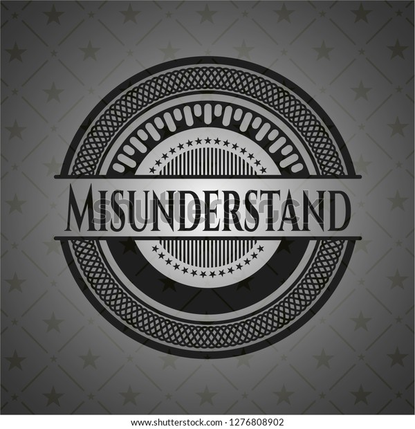 Misunderstand Retro Style Black Emblem Stock Vector (Royalty Free ...