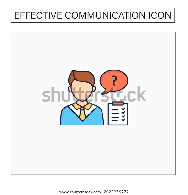 Misunderstanding Color Icon Failure Understand Misinterpretation Stock ...