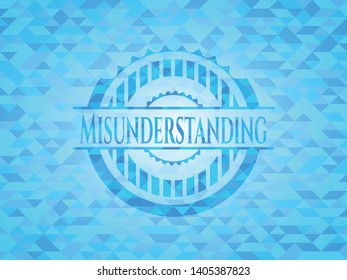 Misunderstanding Light Blue Mosaic Emblem Stock Vector (Royalty Free ...