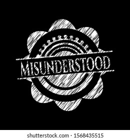 Misunderstood On Chalkboard Vector Illustration Detailed Stock Vector ...