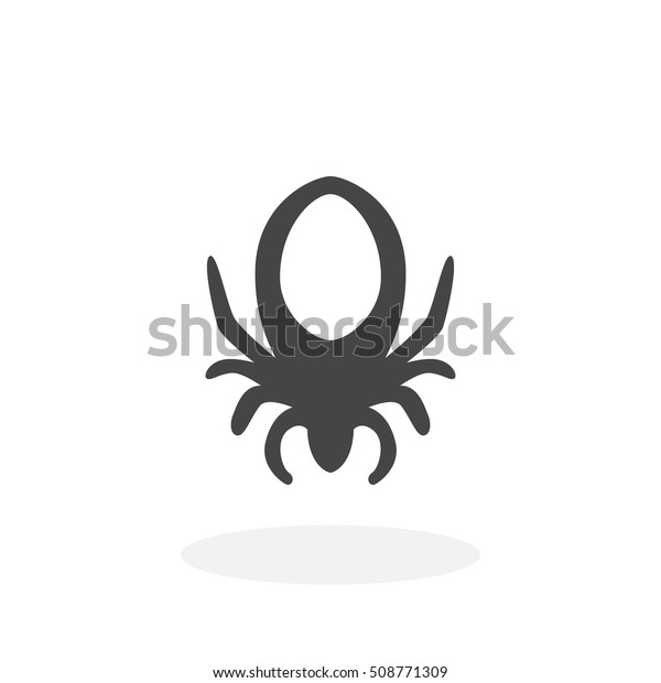 Mite Icon Isolated On White Background Stock Vector (Royalty Free ...