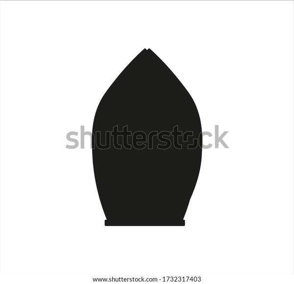Miter Typical Hat Pope Rome Catholic Stock Vector (Royalty Free ...