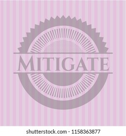 Mitigate Badge Pink Background Stock Vector (Royalty Free) 1158363877 ...