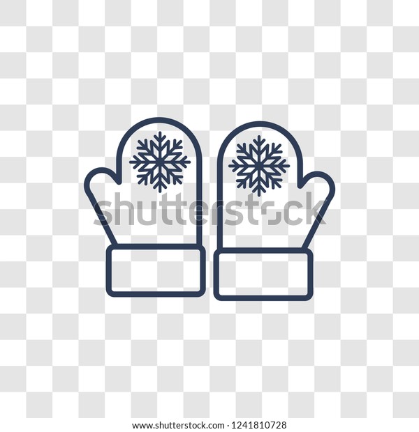 Mitten Icon Trendy Linear Mitten Logo Stock Vector (Royalty Free ...