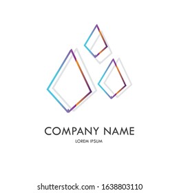 Mix Digital Technology Logos Color Gradations Stock Vector (Royalty ...