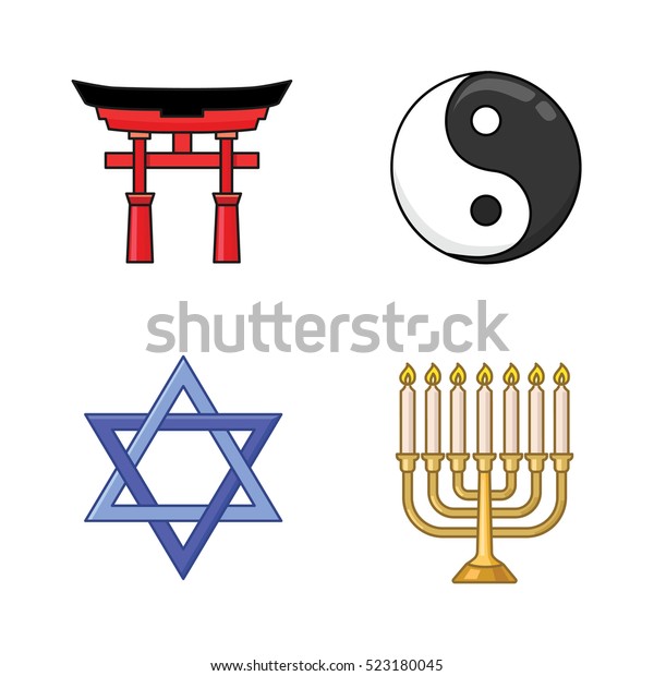 Mixed Religion Vector Icons Stock Vector (Royalty Free) 523180045 ...