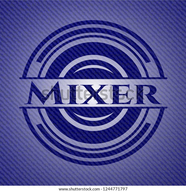 Mixer Badge Jean Texture Stock Vector (Royalty Free) 1244771797 ...