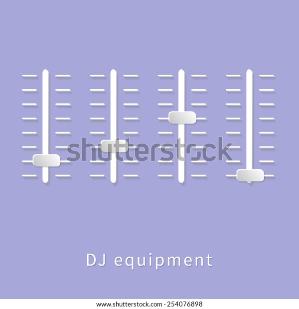 Mixing Console Faders Stock Vector (Royalty Free) 254076898 | Shutterstock