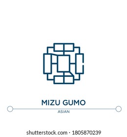 Mizu Gumo Vector Line Icon Simple Stock Vector (Royalty Free ...