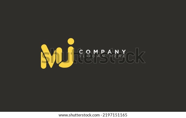 Mj Alphabet Letters Initials Monogram Logo Stock Vector (Royalty Free ...