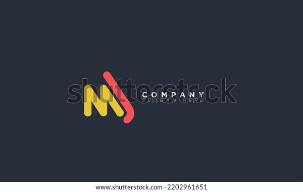 Mj Alphabet Letters Initials Monogram Logo Stock Vector (Royalty Free ...