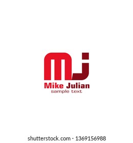 Mj Letter Logo Design Initial Letter Stock Vector (Royalty Free ...