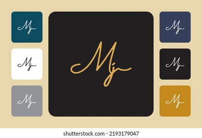Mj M J Initial Handwriting Mj Stock Vector (Royalty Free) 2193179047 ...