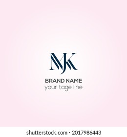 Mjk Vector Logo Design Brand Identity Stock Vector (Royalty Free ...