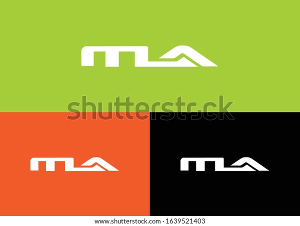 Mla Letter Logo Design Template Stock Vector (Royalty Free) 1639521403 ...