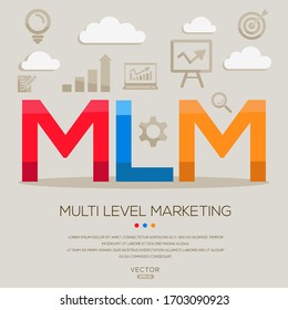 Mlm Mean Multi Level Marketing Letters Stock Vector (Royalty Free ...