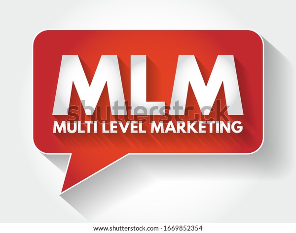 Mlm Multi Level Marketing Acronym Message: vetor stock (livre de ...