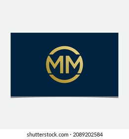 Mm Letter Logo Design Vector Stock Vector (Royalty Free) 2089202584