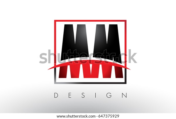 Mm M M Logo Letters Red Stock Vector (Royalty Free) 647375929 ...