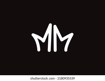 Mm Minimalist Modern Monogram Logo Design Stock Vector (Royalty Free ...
