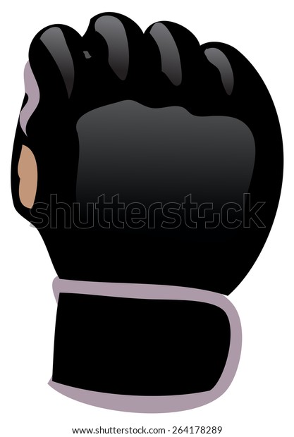 Mma Glove Vector Illustration Isolated On Stock Vector (Royalty Free ...