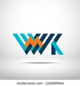 Mmk Logo Design Vector Stock Vector (Royalty Free) 1262009464 ...