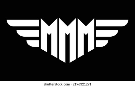 Mmm Threeletter Geometric Shape Logo Design Stock Vector (Royalty Free ...