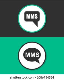 Mms Cell Phone Text Message Flat Stock Vector (Royalty Free) 1086734534 ...
