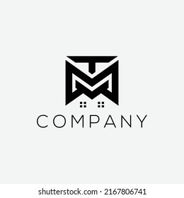 Mmt Property Logo Design Template Stock Vector (Royalty Free ...