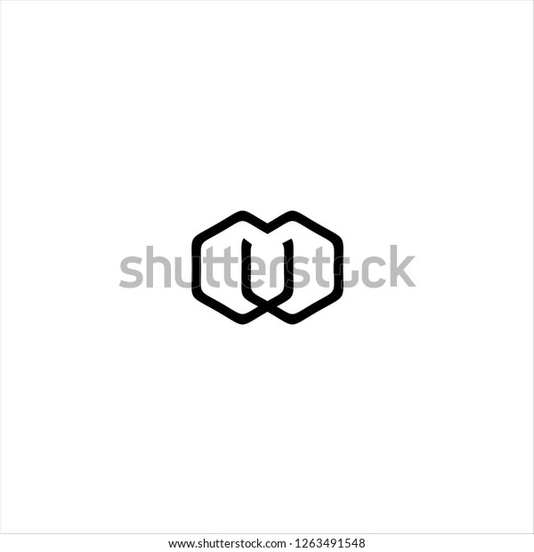 Mmw Intial Logo Design Stock Vector (Royalty Free) 1263491548 ...