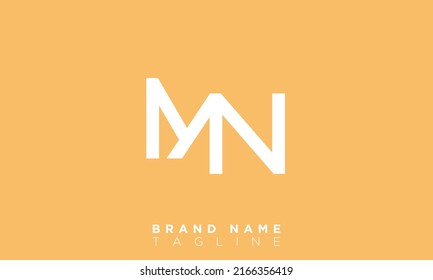 Mn Alphabet Letters Initials Monogram Logo Stock Vector (Royalty Free ...