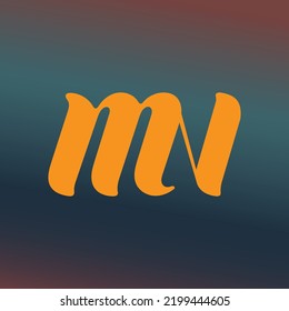 Mn Letter Logo Design Vector Stock Vector (Royalty Free) 2199444605 ...