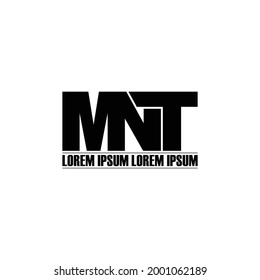 Mnt Letter Monogram Logo Design Vector Stock Vector (Royalty Free ...