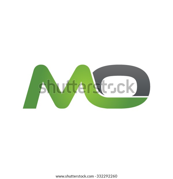 Mo Company Linked Letter Logo Green Stock Vector (Royalty Free) 332292260