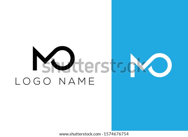 Mo Letter Logo Alphabet Mo Logotype Stock Vector (Royalty Free ...